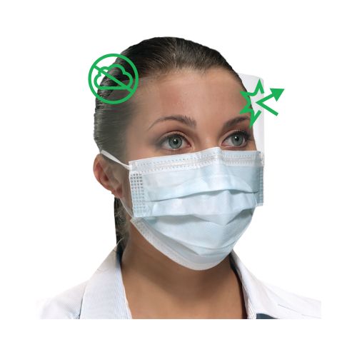 Crosstex™ Isofluid™ FogFree™ Earloop Mask with Shield GCIPWB | HuFriedy ...